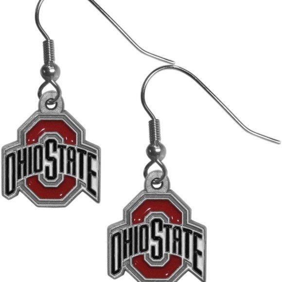 NCAA | Jewelry | Ohio State Buckeyes Ncaa Dangle Earrings New | Poshmark